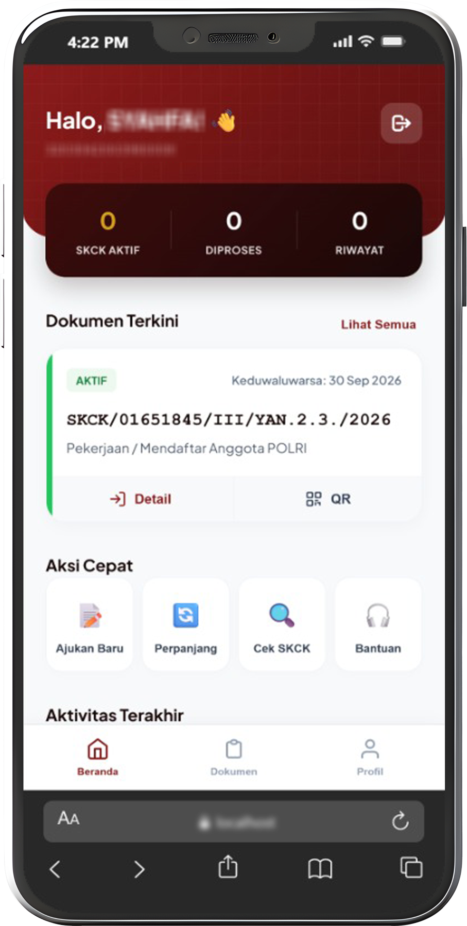Sistem Pelayanan SKCK Online